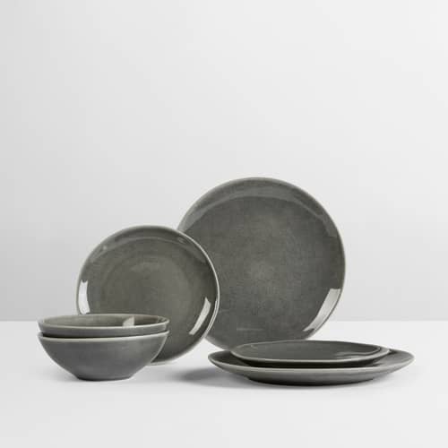 Set vaisselle Nordic Rain BROSTE COPENHAGEN / 2 personnes - 6 pièces ...