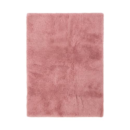 Tapis Fluffy HK LIVING / 150 x 240 cm - Laine tissée main - Rose ...