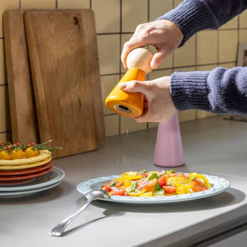 Macina spezie Halma Small & klevering / H 15 cm - Arancione - Legno ...