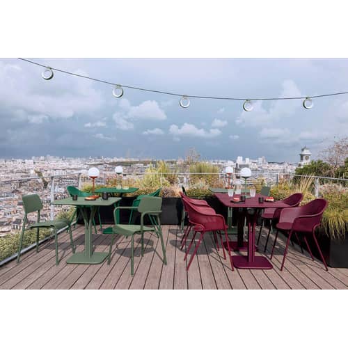 Fauteuil empilable Studie Fermob / Aluminium - Vert - Métal | Made In ...