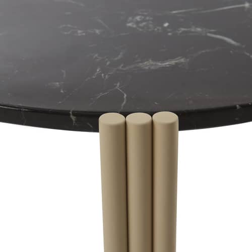 Table basse Tribus AYTM / Ø 80 x H 45 cm - Marbre - Noir - Marbre ...