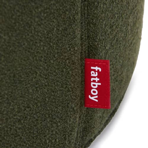 Pouf Pfffh Indoor Fatboy / Tissu bouclé recyclé - Ø 90 cm - Vert ...