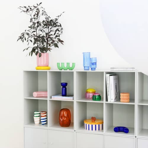 Blumentopf Churros & klevering / Ø 19.5 x H 21 cm - Rosa - Keramik ...