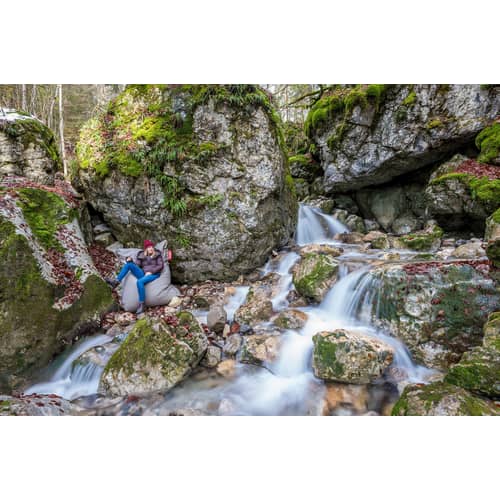 Pouf d'extérieur The Original Outdoor Fatboy / Tissu Olefin - Gris ...