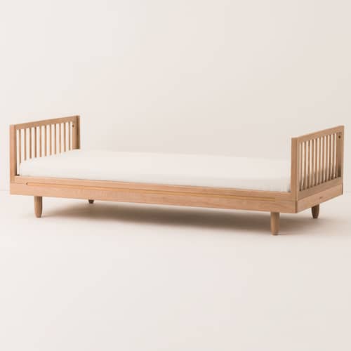 Bed for 1 person Pure NOBODINOZ / 92 x 207 cm - 2 bar mountings ...