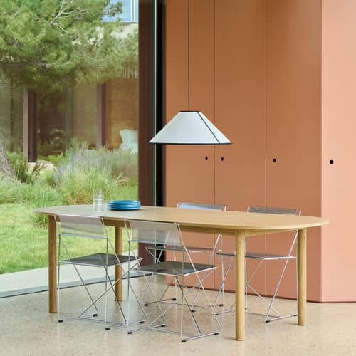 Ovaler Tisch Annex Oblong Hay - Holz natur - Holz | Made In Design