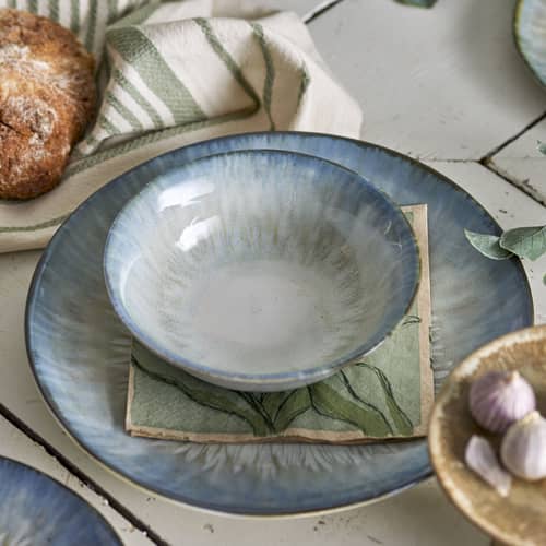 Bol Calen Bloomingville / Ø 17 x H 5 cm - Bleu - Céramique | Made In Design