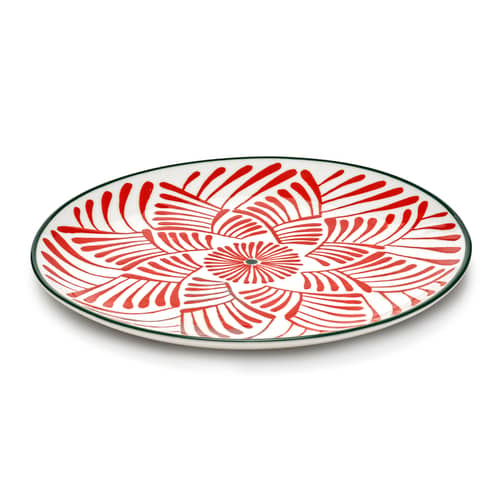 Plate Bazaar Serax / Set of 4 - Ø 26.5 cm - Red - Ceramic | Made In Design