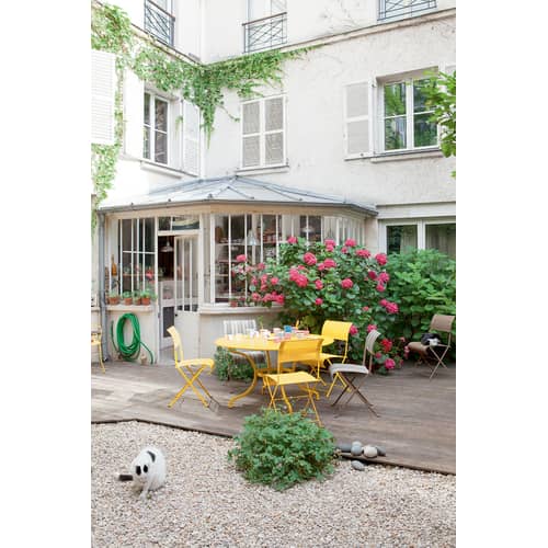 Klappstuhl Dune Fermob / Textilbespannung - Rot - Textil | Made In Design