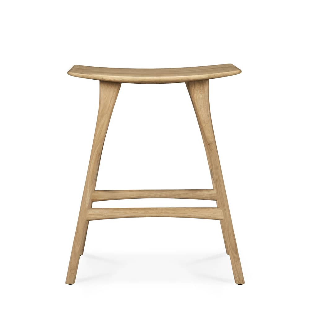 Tabouret de bar Osso Ethnicraft / H 65 cm - Bois naturel - Bois | Made ...