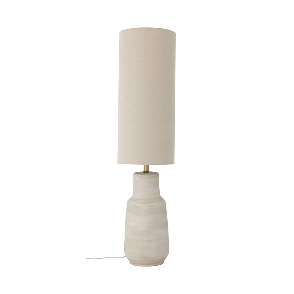 Lampadaire Linetta Bloomingville / H 113 cm - Grès & lin - Beige ...