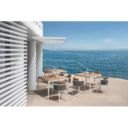 Fauteuil empilable Nicolette Ethimo - vert | Made In Design