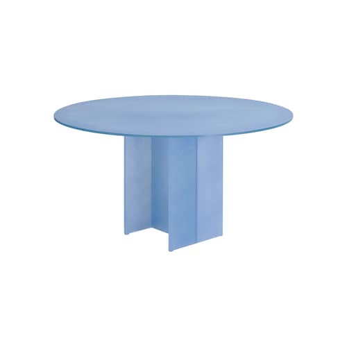 Glas Italia Simoon 05 Round table - blue | Made In Design UK