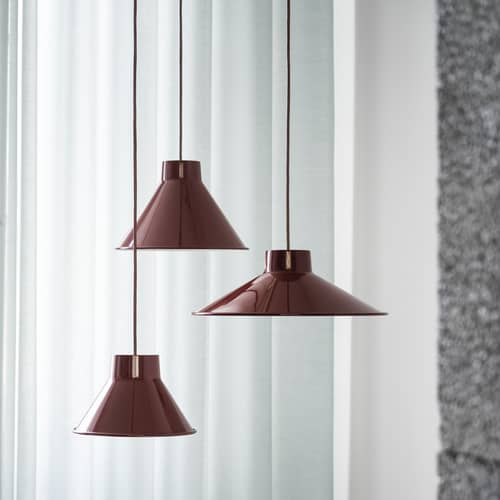 Suspension Top Muuto / Ø 36 x H 12 cm - Rouge - Métal | Made In Design