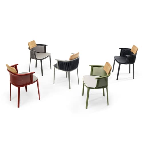 Fauteuil empilable Nicolette Ethimo - vert | Made In Design