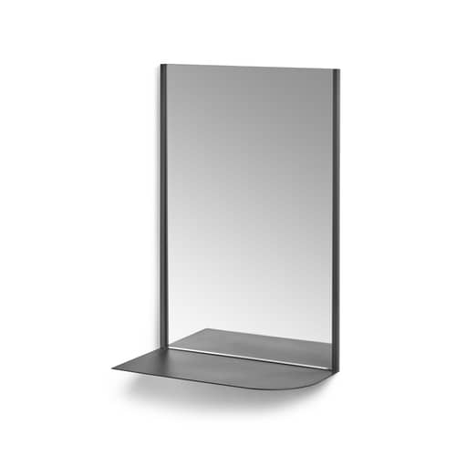 Miroir mural Cover Up Large Serax / Tablette - L 30.8 x H 45 cm - Noir ...