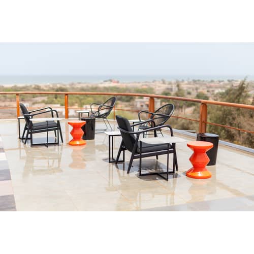 Pols Potten Zig Zag Stool - orange | Made In Design UK