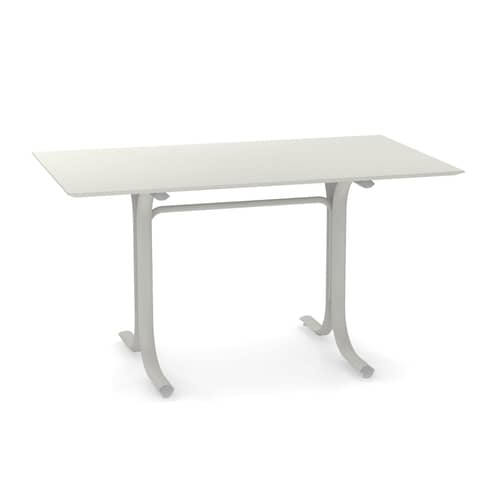 Table rectangulaire System Emu / 80 x 140 cm - Blanc - Métal | Made In ...