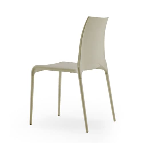 Chaise empilable Petra Cinna - Beige - Plastique | Made In Design