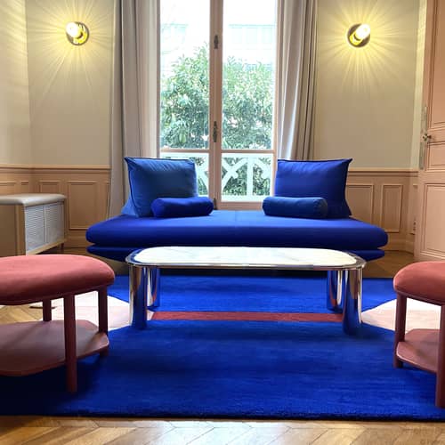 PINTON Suprematisme Rug - blue multicoulered | Made In Design UK