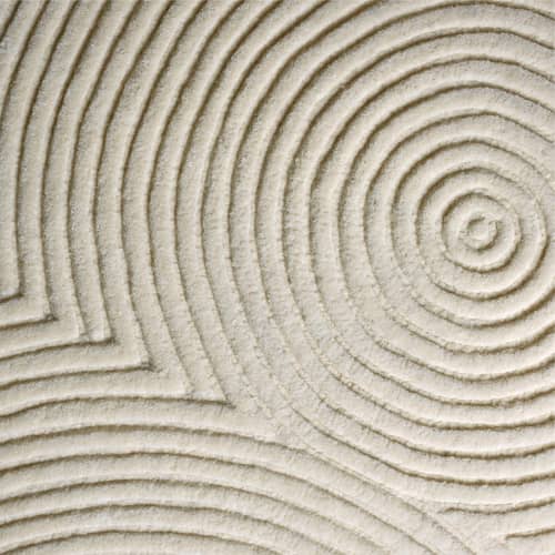 Tapis Zen Rounded Bolia - beige | Made In Design