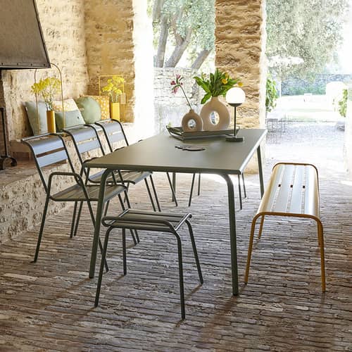 Tabouret empilable Monceau Fermob - jaune | Made In Design