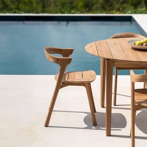 Table ronde Bok OUTDOOR Ethnicraft - bois naturel | Made In Design
