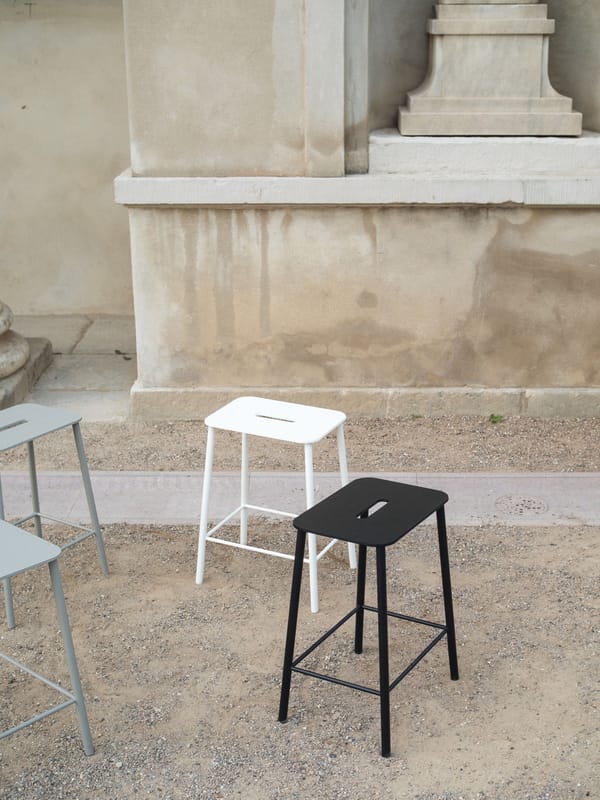 Hocker Adam Outdoor von Frama - schwarz | Made In Design