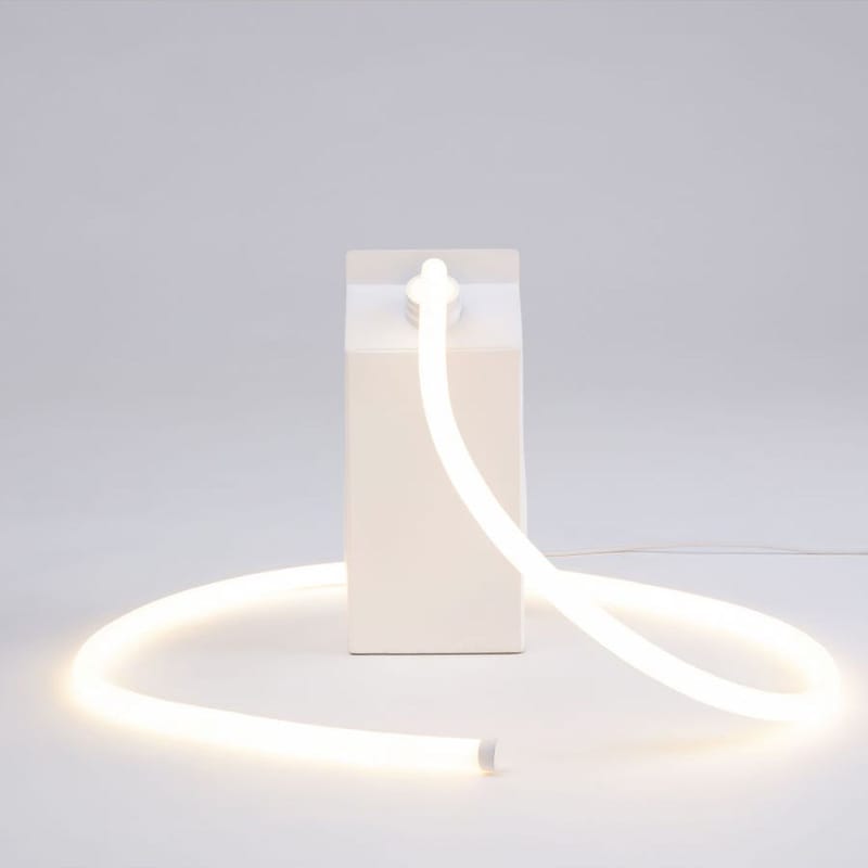 Lampada da tavolo Daily Glow - Lait LED di Seletti - bianco | Made In ...