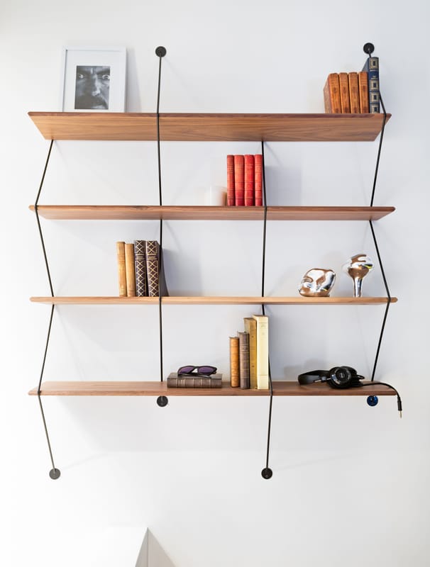 La Chance Climb Shelf - multicoulered walnut | Made In Design UK