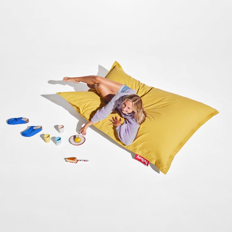 Pouf The Original Stonewashed Fatboy - jaune | Made In Design