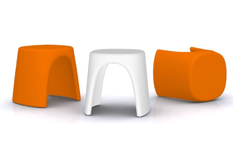 Slide Amélie Stackable stool - orange | Made In Design UK