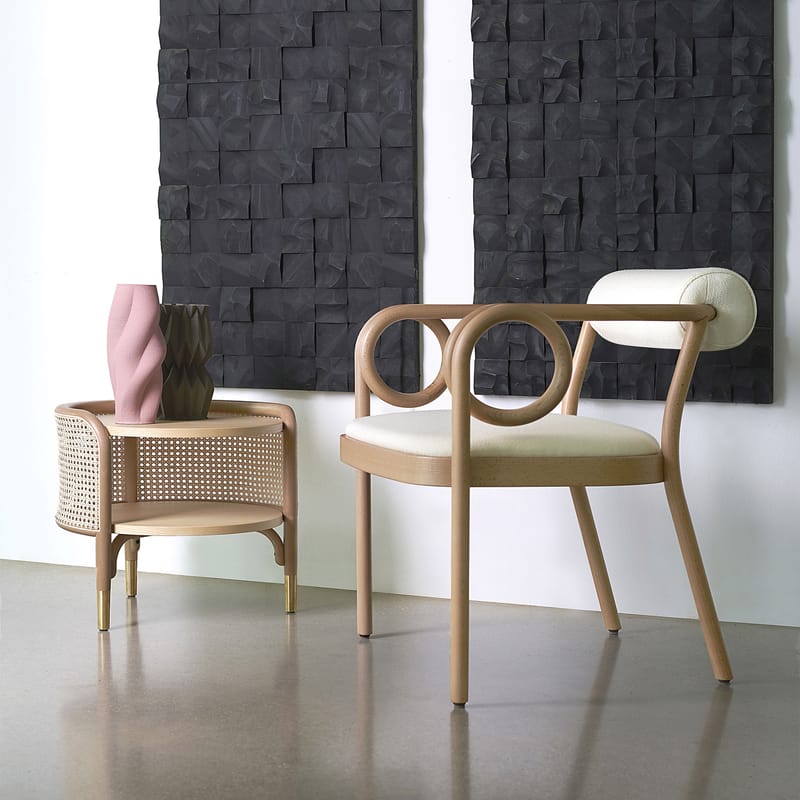 Gepolsterter Sessel Loop von Wiener GTV Design - grün pastellblau ...