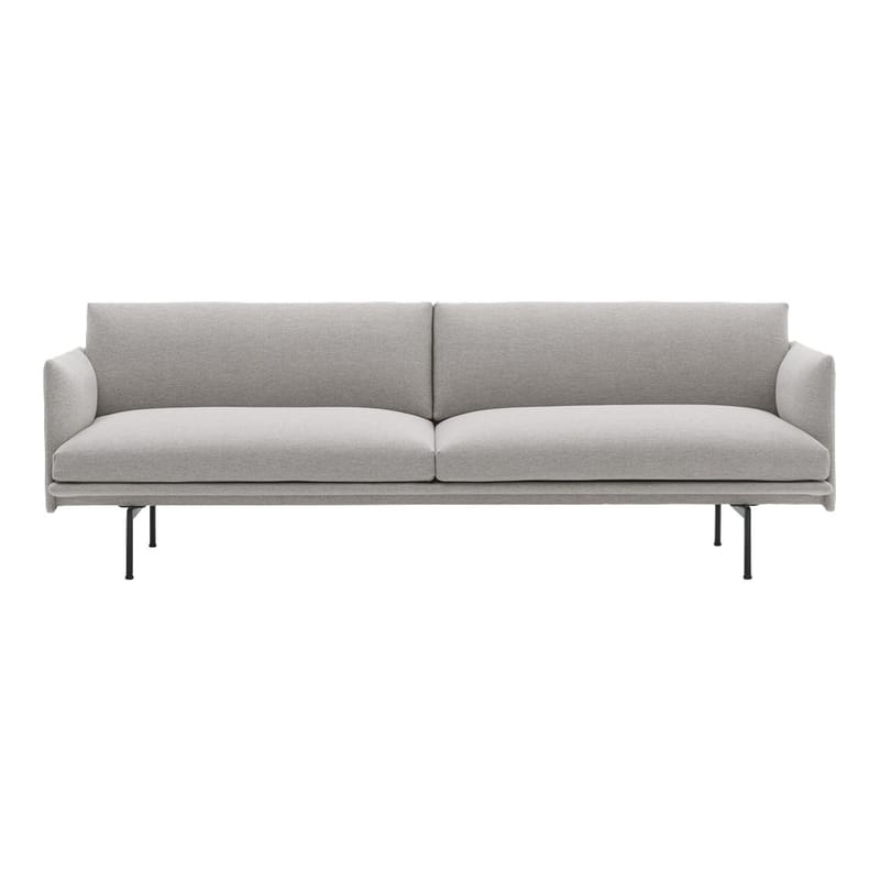 Divano destro Outline di Muuto - grigio | Made In Design