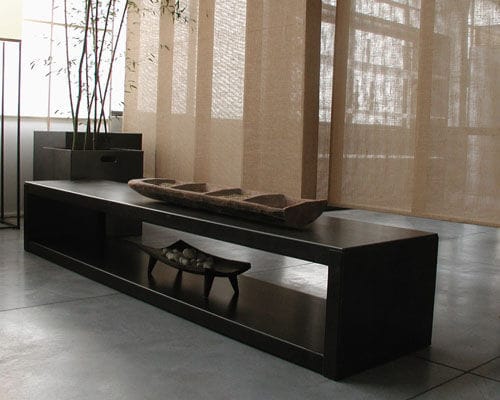 Console basse Low Rack Zeus - noir | Made In Design
