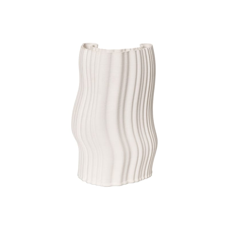 Vaso Moire di Ferm Living - bianco | Made In Design