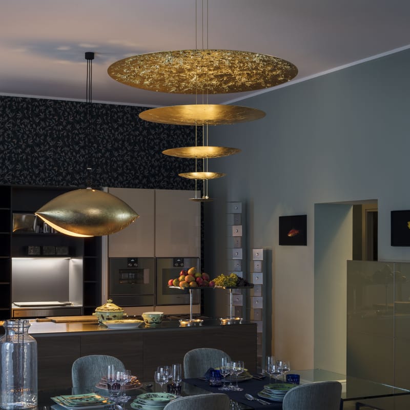 Catellani & Smith Macchina della Luce D Pendant - gold | Made In Design UK