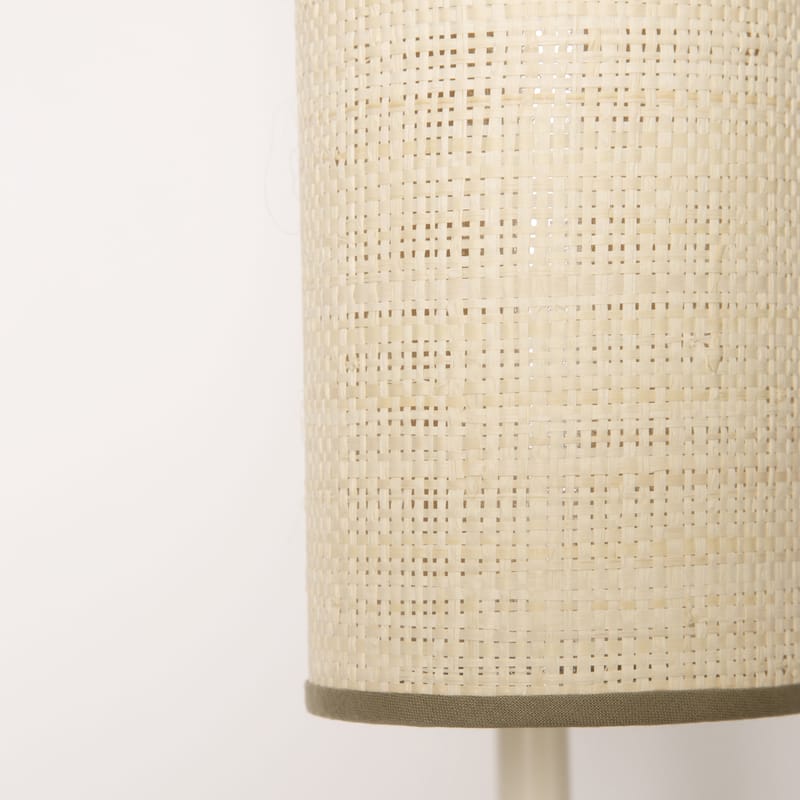 Maison Sarah Lavoine Tokyo Floor lamp - white gold raffia natural ...
