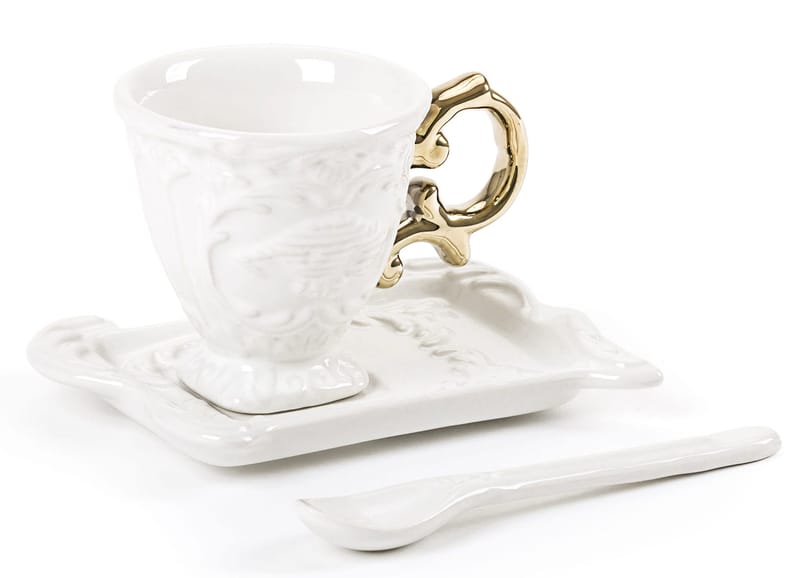 Tasse à café I-Coffee Seletti - or blanc | Made In Design