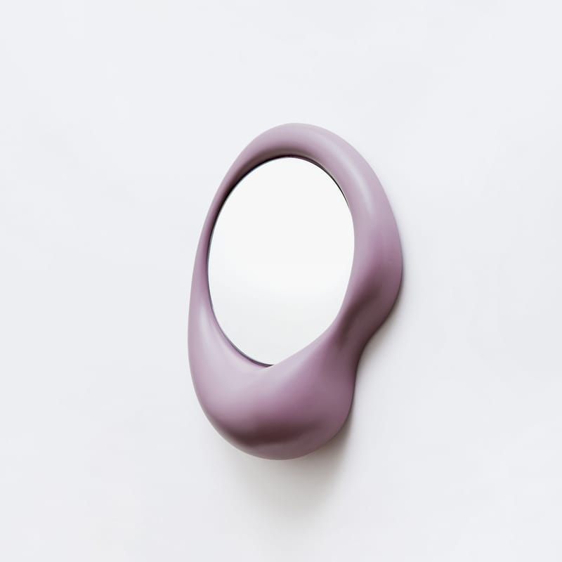 Miroir mural Ingres - Jean Moustache - violet | Made In Design