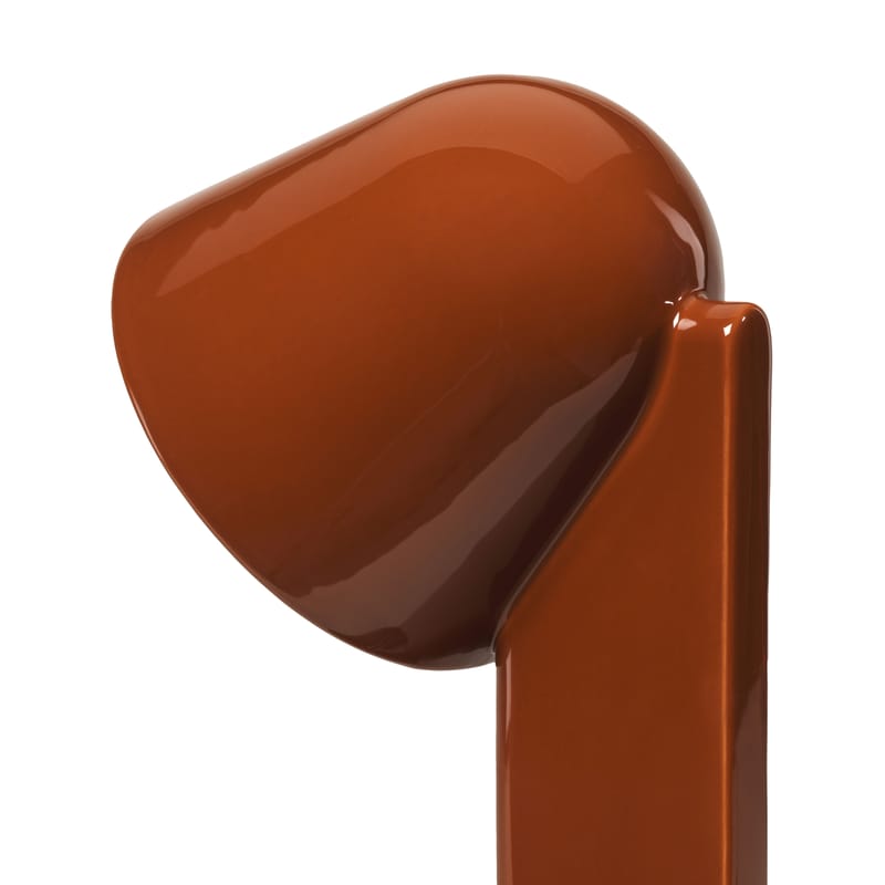 Flos Céramique Down Table lamp - rust red | Made In Design UK