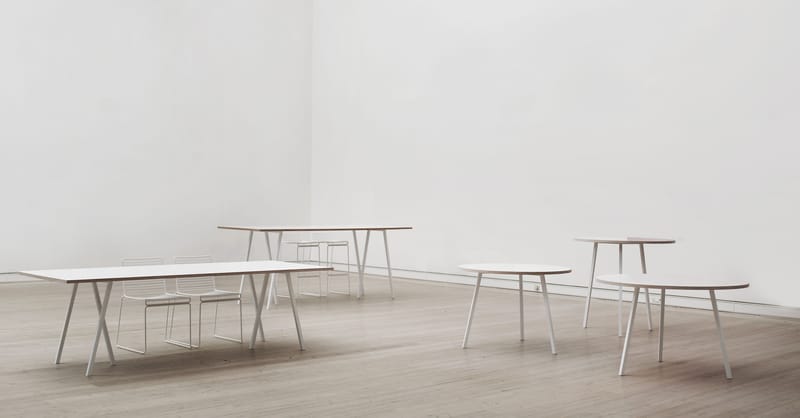 Hay Loop Rectangular table - white | Made In Design UK