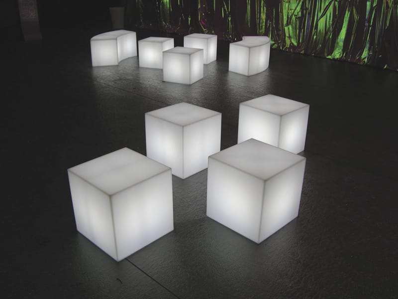 Slide Cubo LED RGB Wireless rechargeable outdoor lamp - white | Made In ...