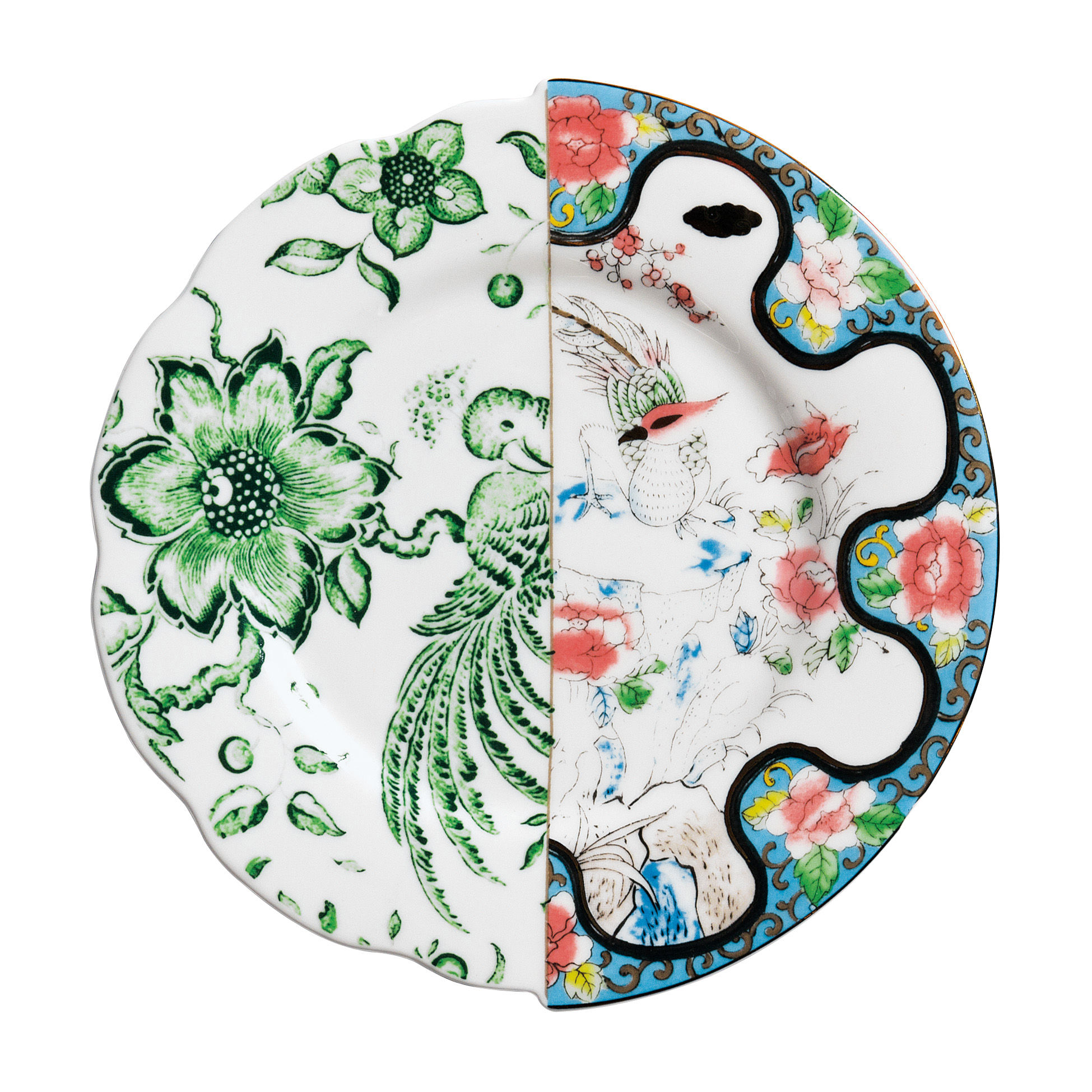 Seletti Hybrid Zoe Dessert plate - multicoulered | Made In Design UK