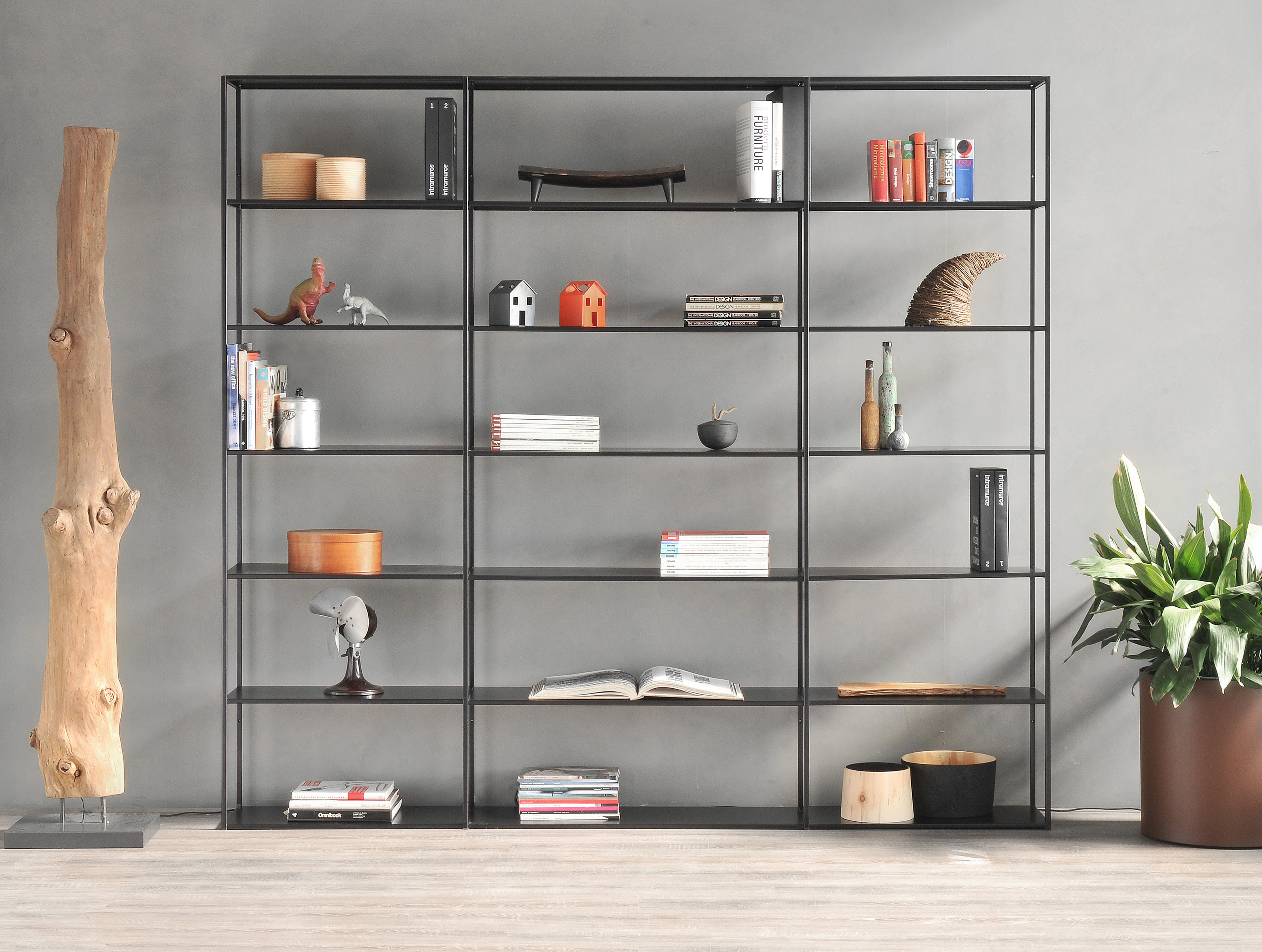 Black iron bookcase store