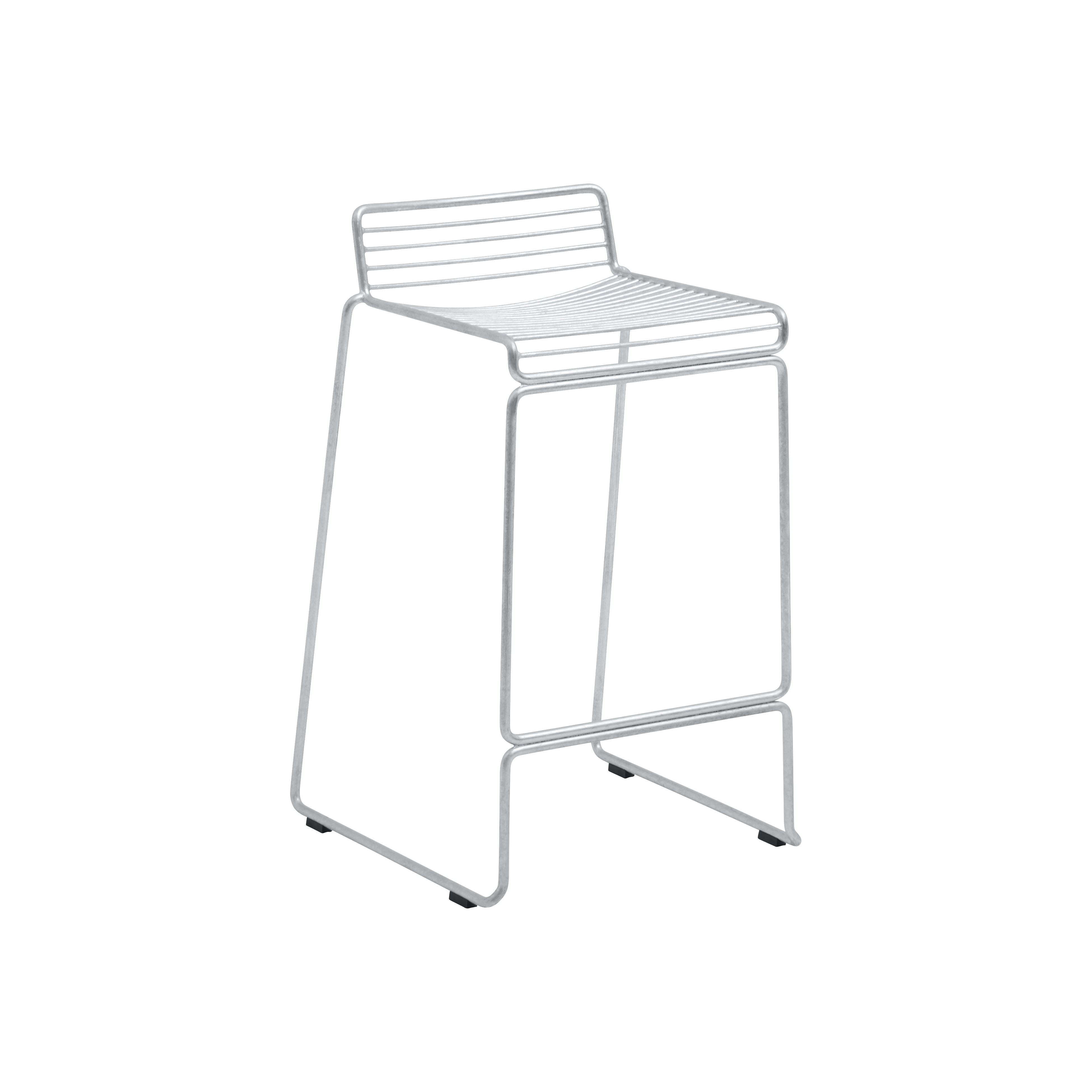 Hay Hee Bar stool - galvanized steel | Made In Design UK