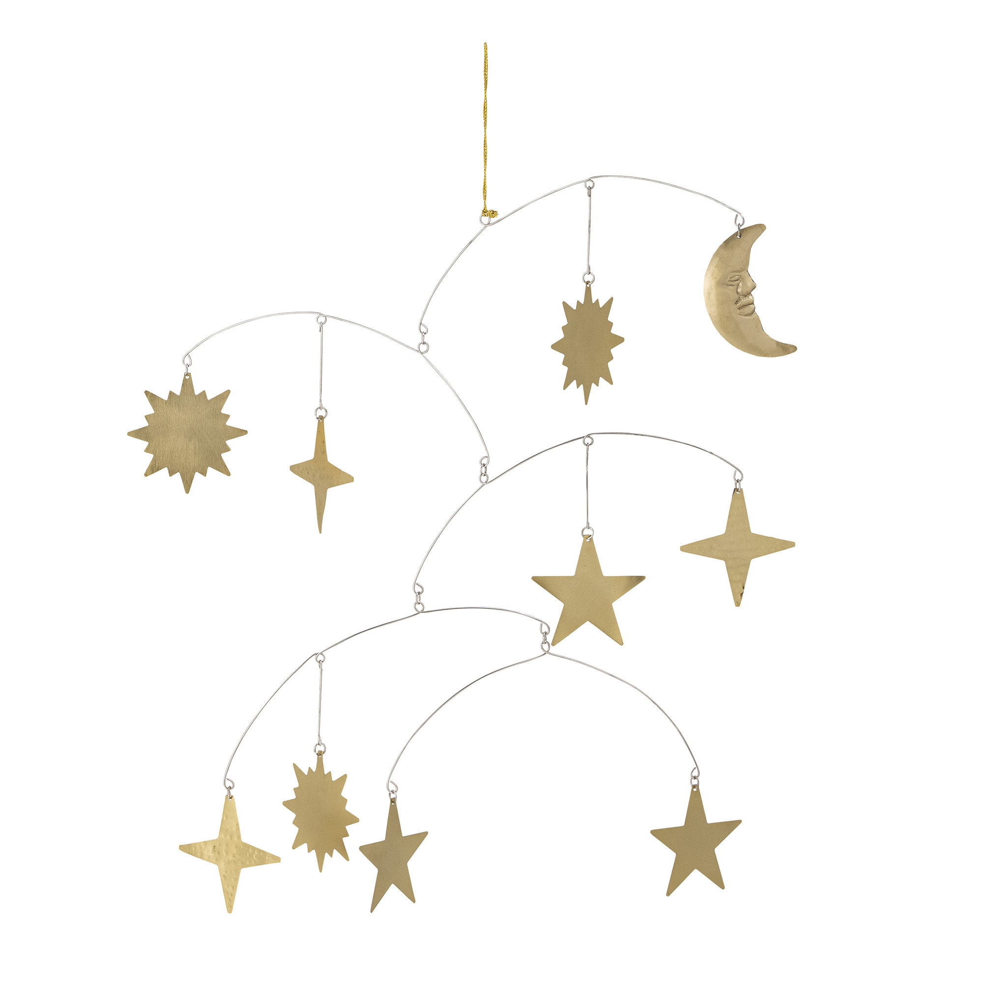 Mobile bébé Joelina Bloomingville - or métal | Made In Design