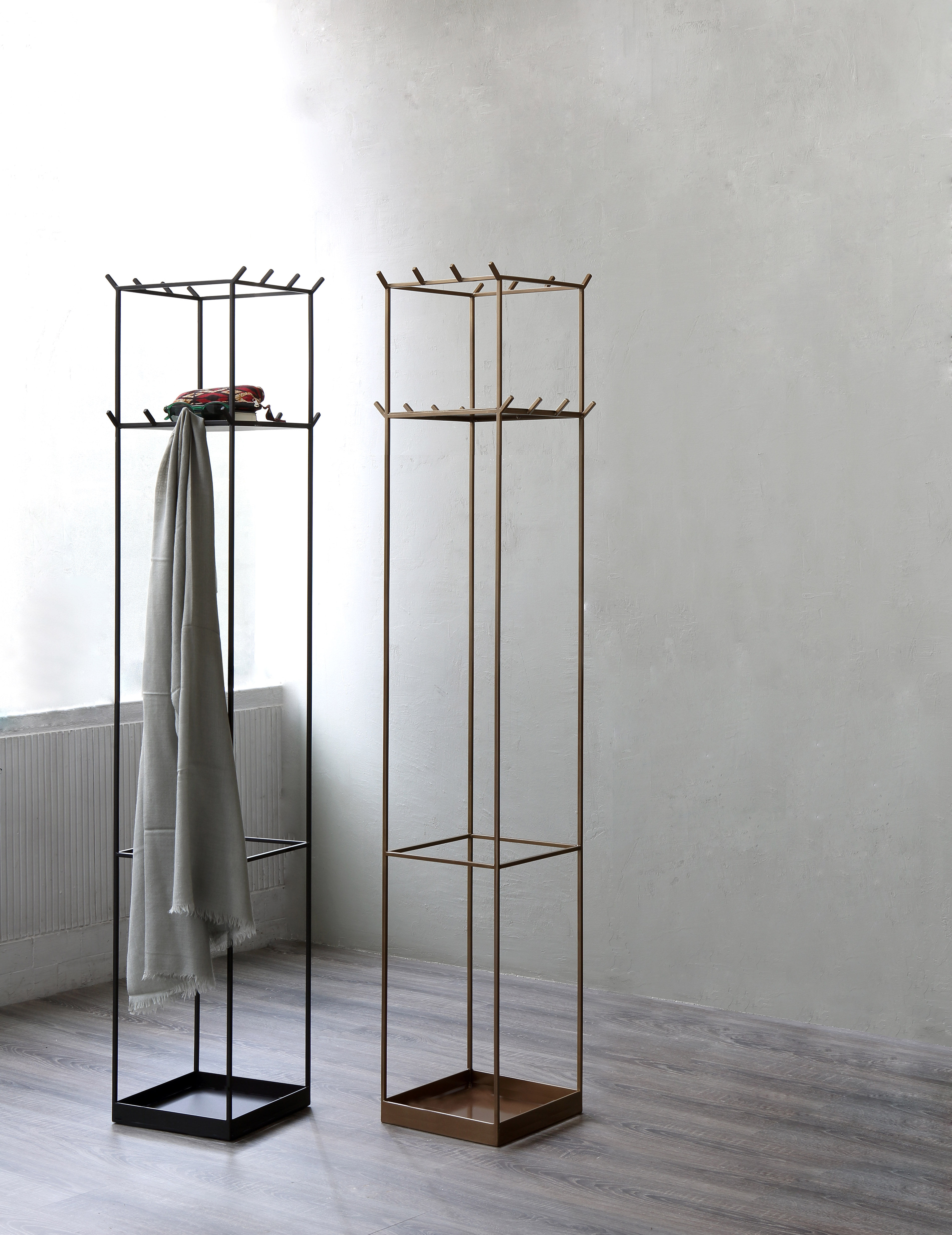 Steel coat rack stand store