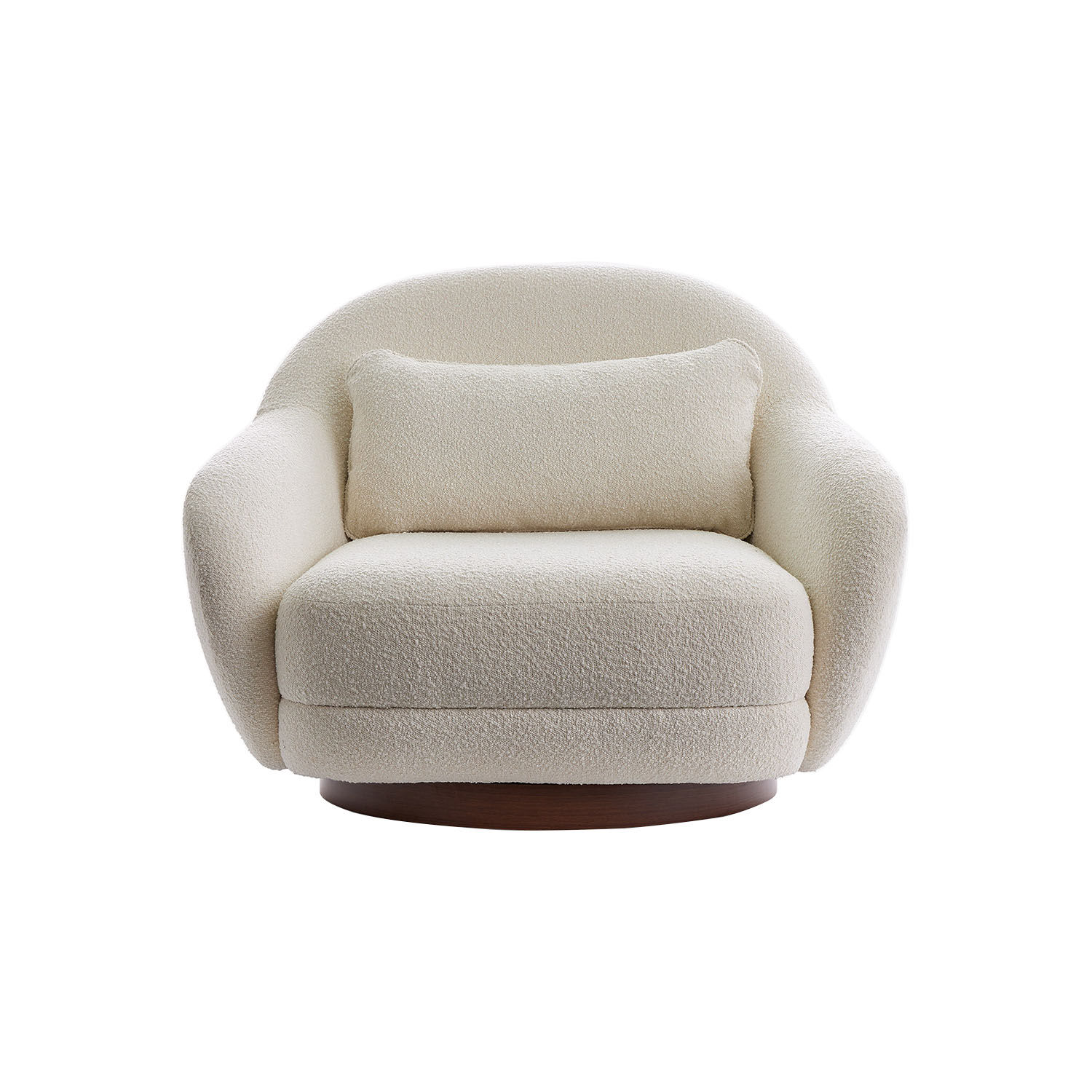 Fauteuil pivotant Bozzolo Maison Sarah Lavoine - blanc | Made In Design