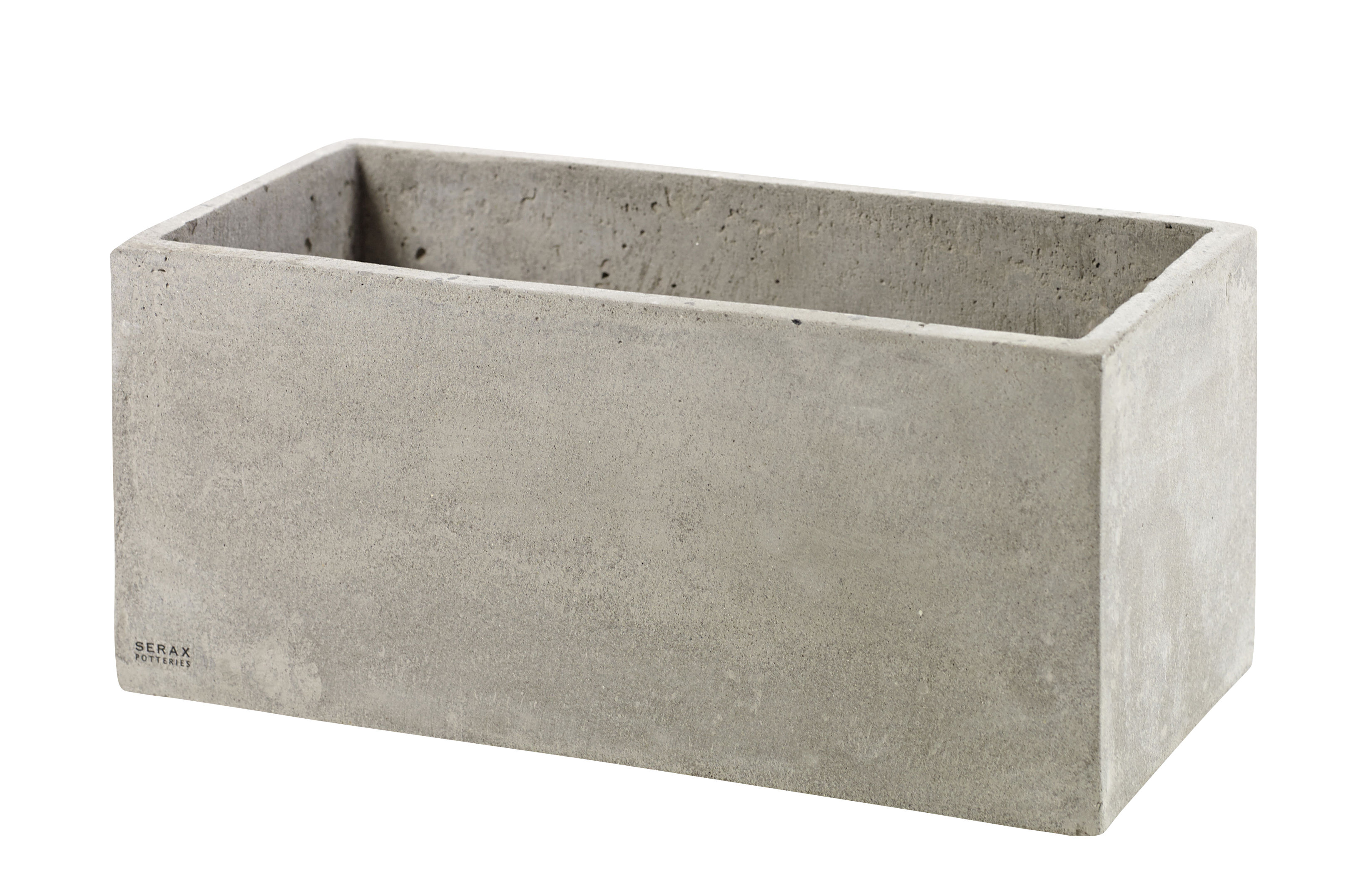 Serax Concrete Box Flowerpot - Grey | Made In Design UK